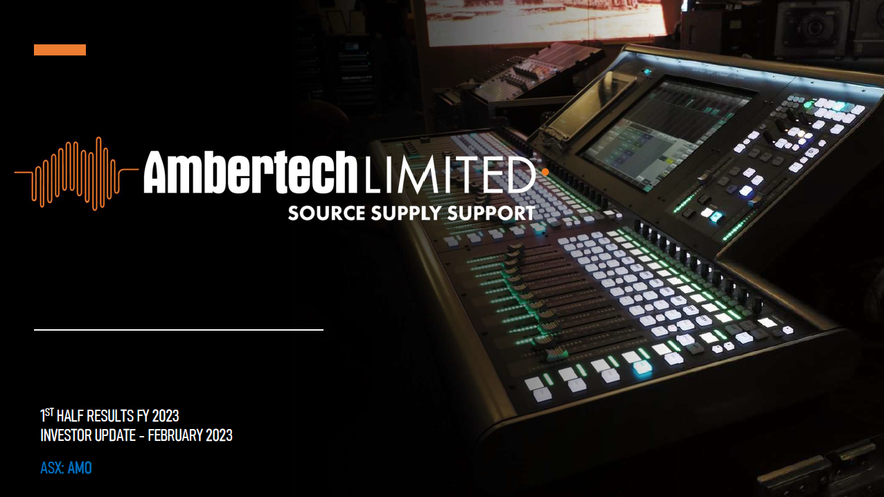 Investor Presentation February 2023 - Amber Tech
