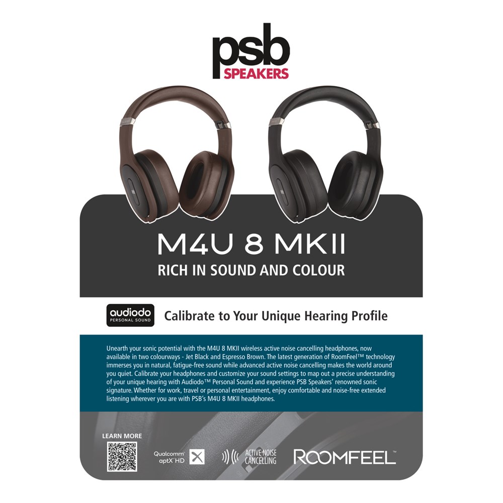 PSB M4U 8 V2 WIRELESS HEADPHONE PSB - Amber Tech