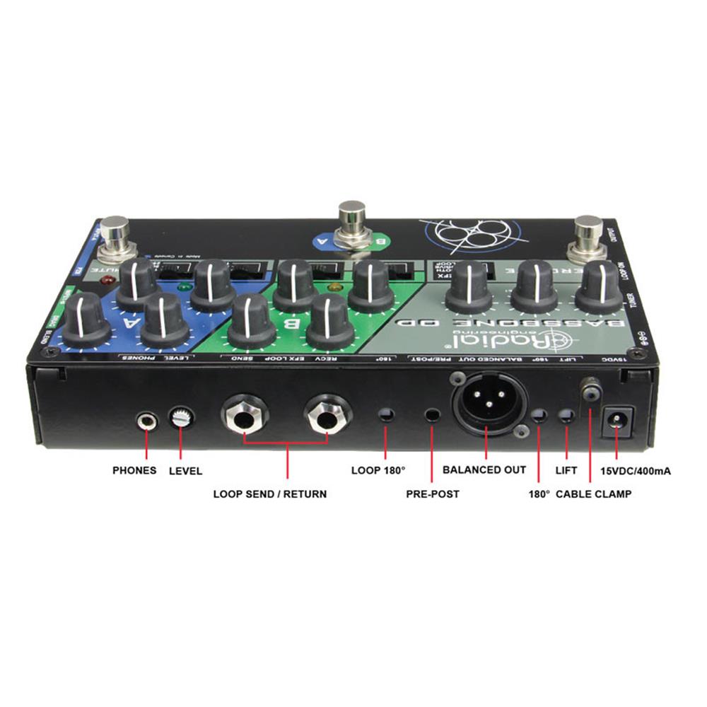 RADIAL BASSBONE OD - Bass Preamp wi | Radial Engineering - Amber Tech