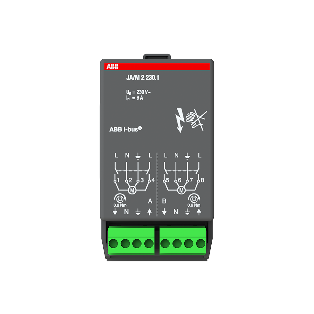 ABB 2CH SHUTTER ACTUATR MODULE 230V - Amber Tech