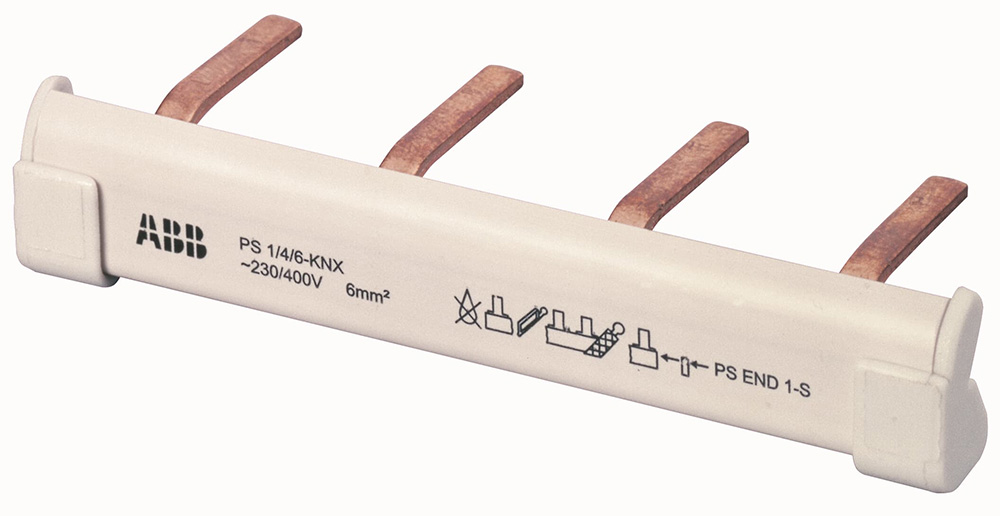 ABB BUSBAR 1 PHASE, 4 CONTACT PS1/4 - Amber Tech