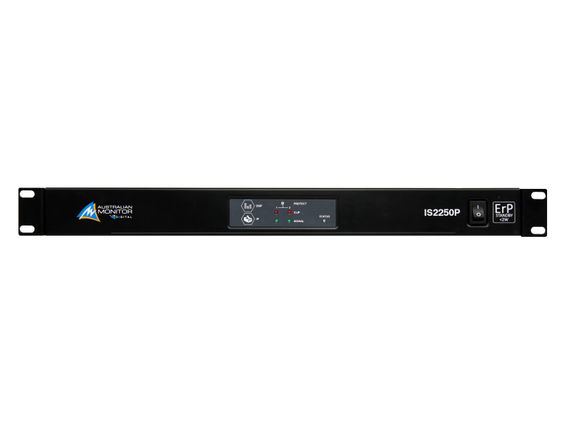 Is Series Dsp Pwr Amp 2 X 250W IS22 | Australian Monitor - Amber Tech