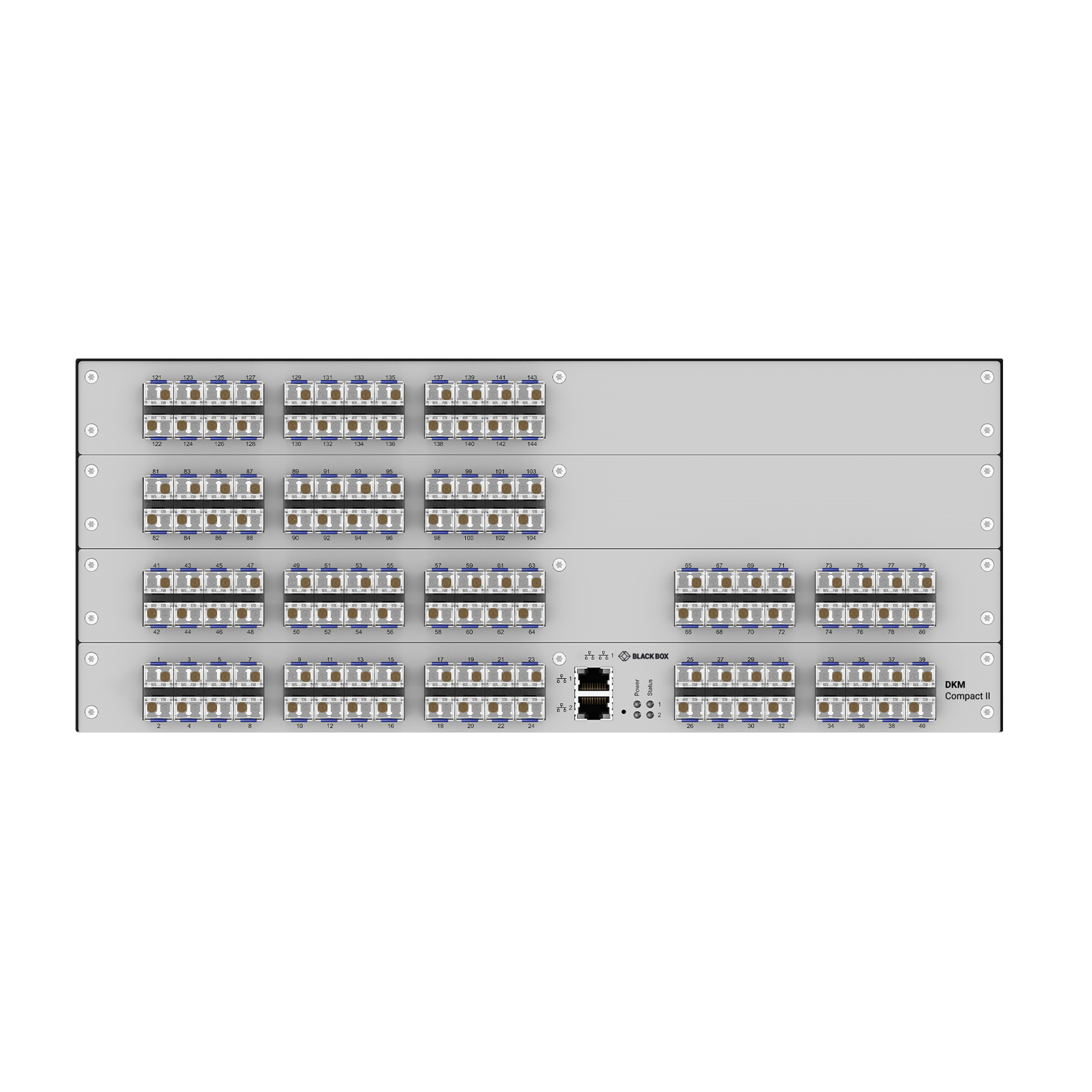 KVM Matrix Switch - 128-Port Fiber - Amber Tech