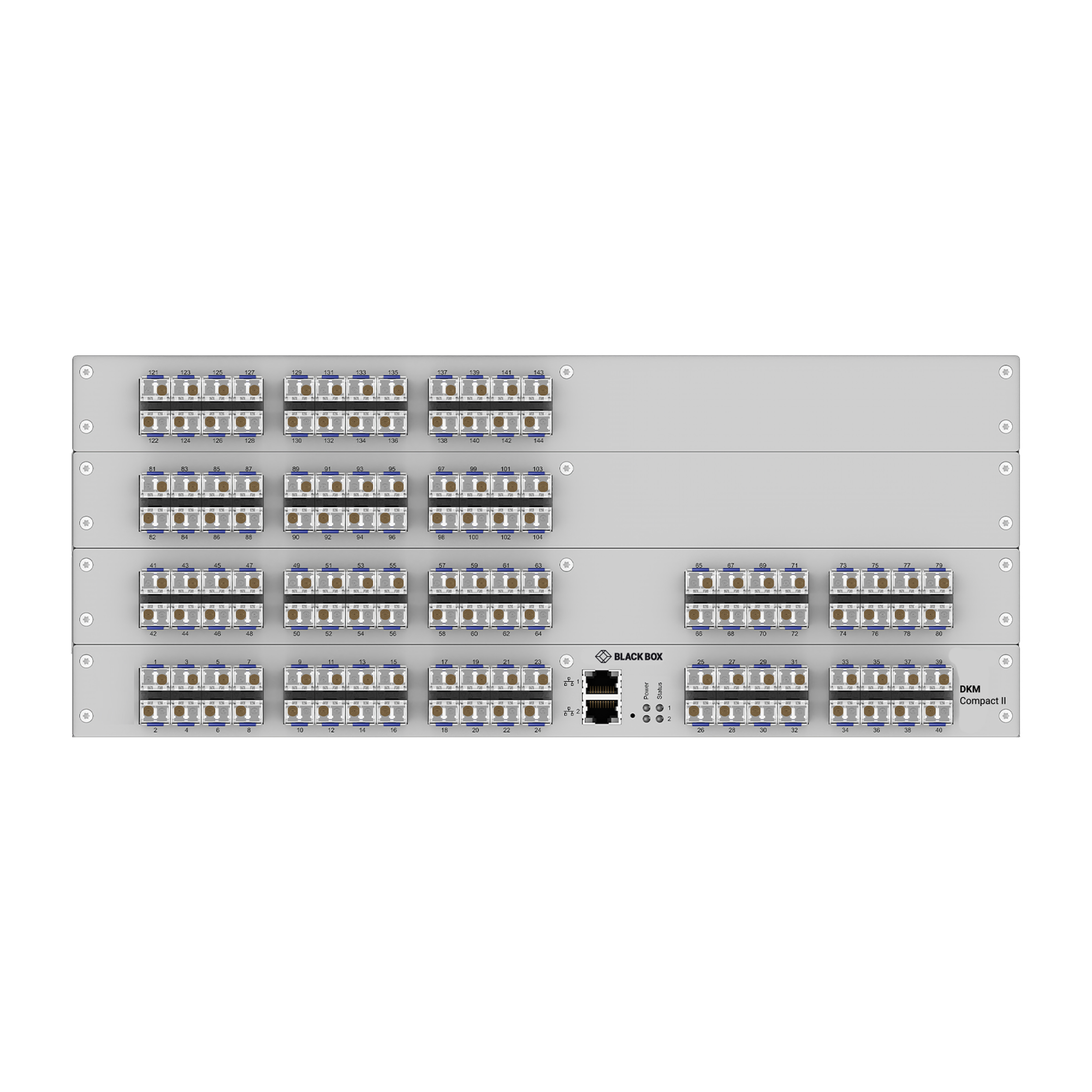 KVM Matrix Switch - 144-Port Fiber - Amber Tech