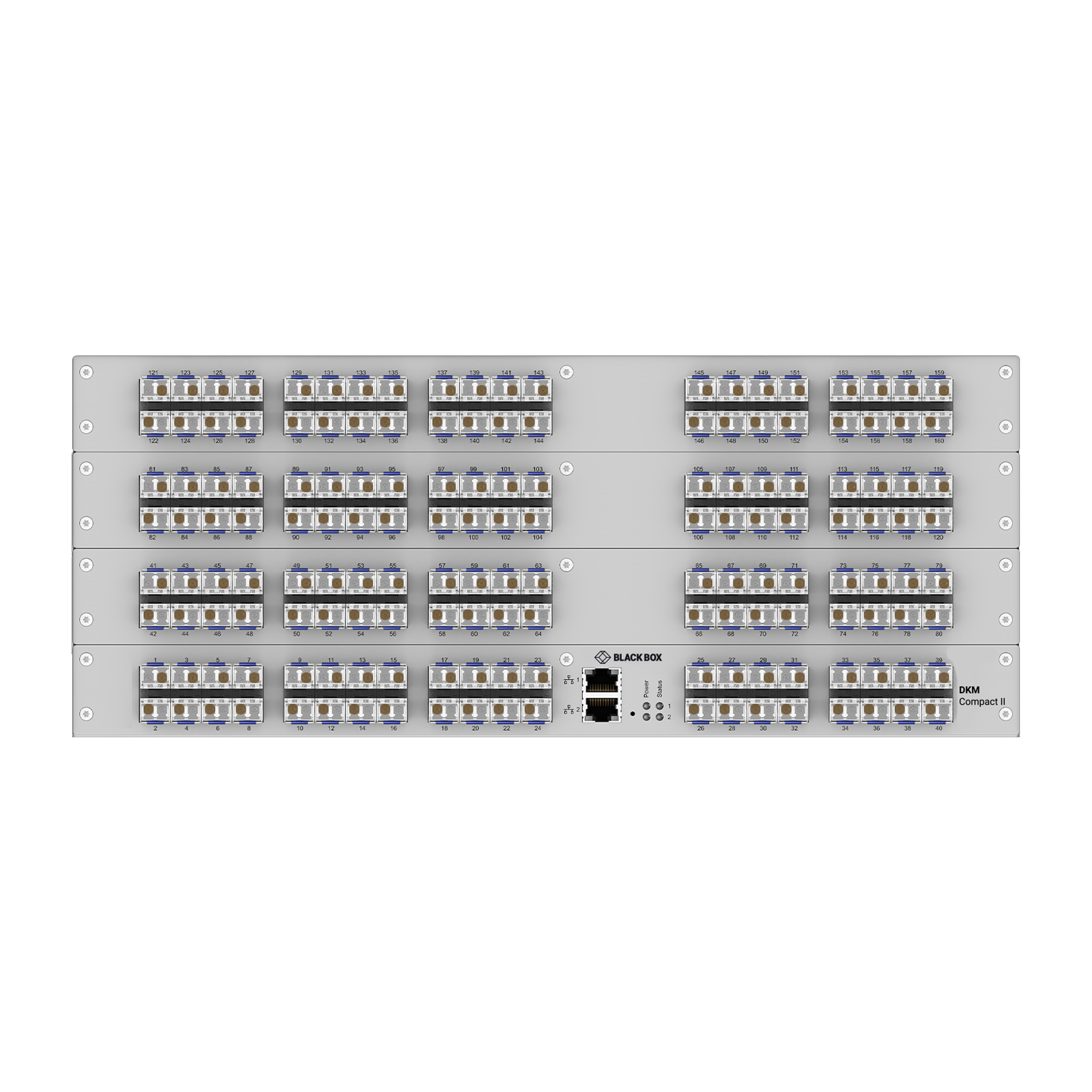 KVM Matrix Switch - 160-Port Fiber - Amber Tech