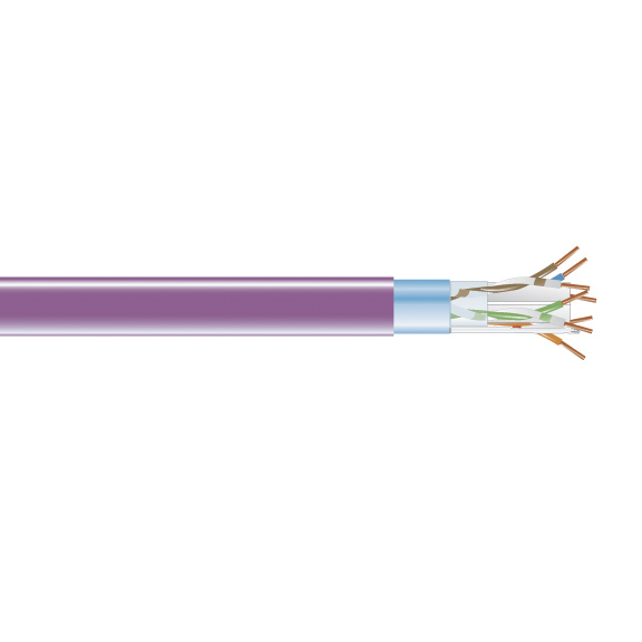 CAT6 400-MHz Solid Bulk Cable F/UTP - Amber Tech