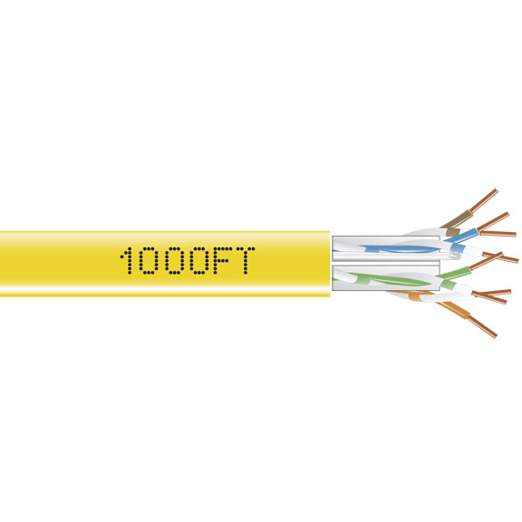 CAT6 550-MHz Solid Bulk Cable UTP C - Amber Tech