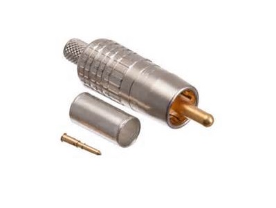 CONN. RCA CRIMP TO SUIT 4 SER Canare Amber Tech