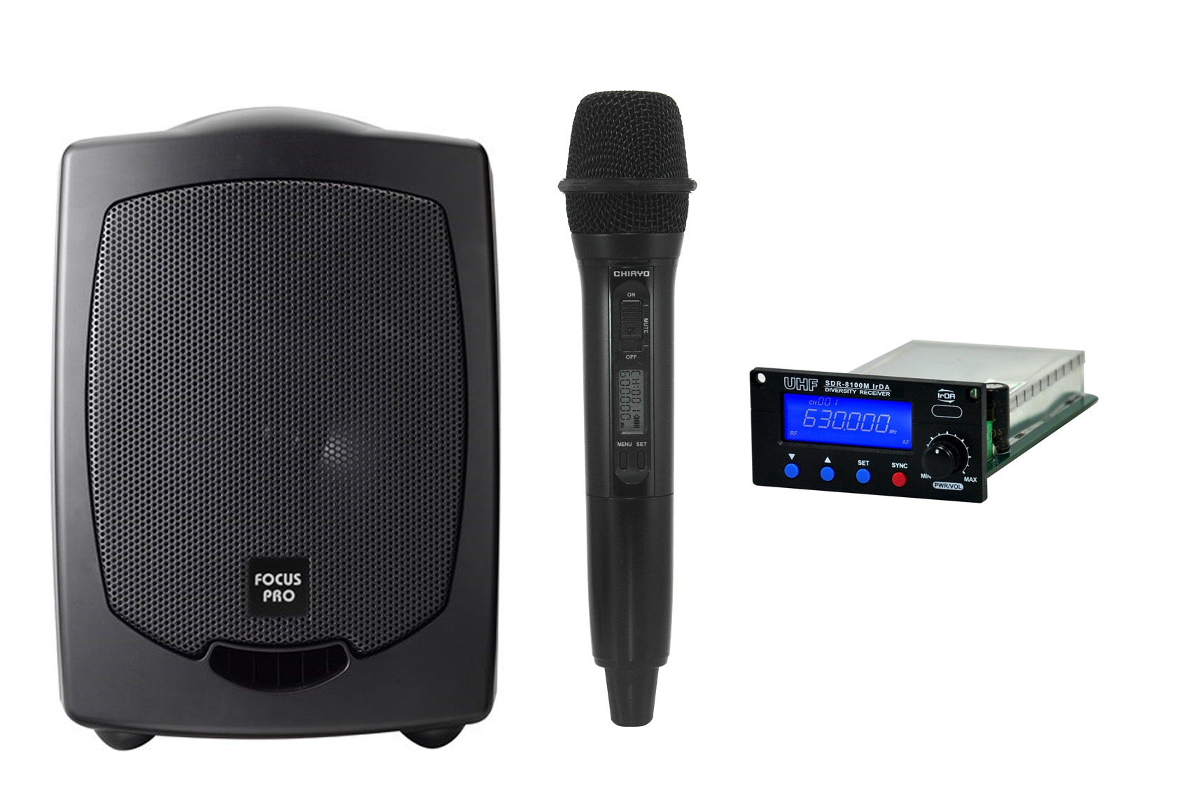 Focus Pro Portable PA + BT 2 Hand - Amber Tech