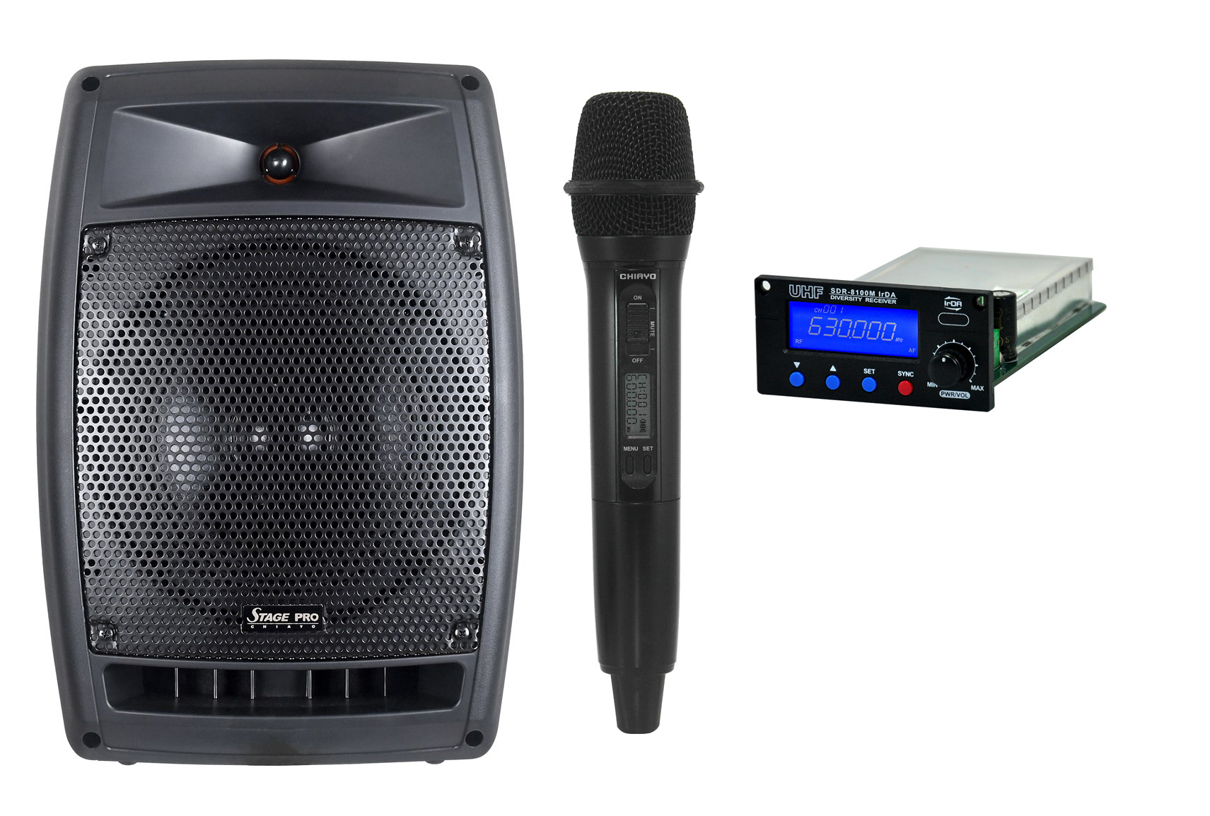 Stage Pro Portable PA + BT 1 Hand - Amber Tech