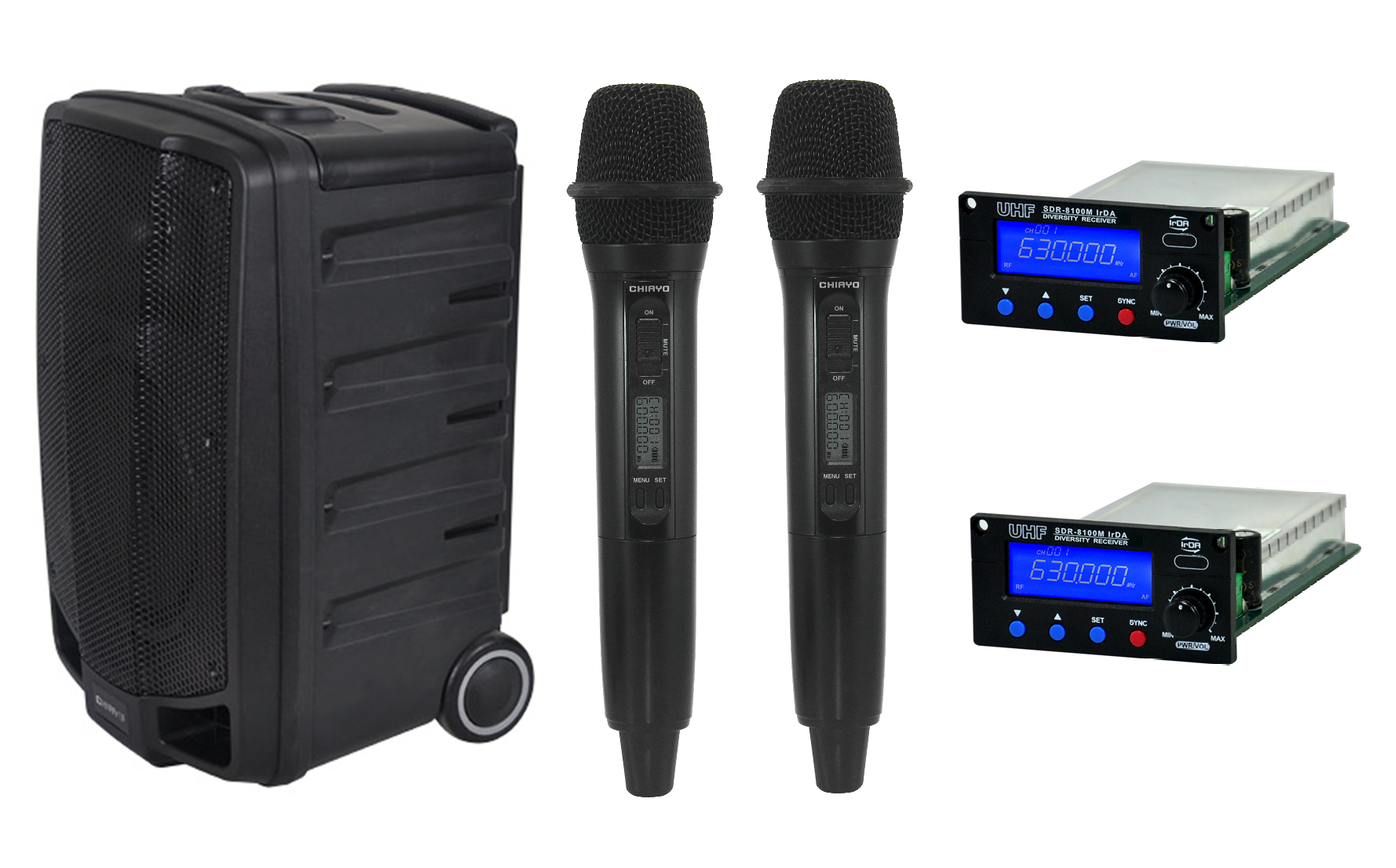 Apex Pro Portable PA + BT 2 Handh - Amber Tech