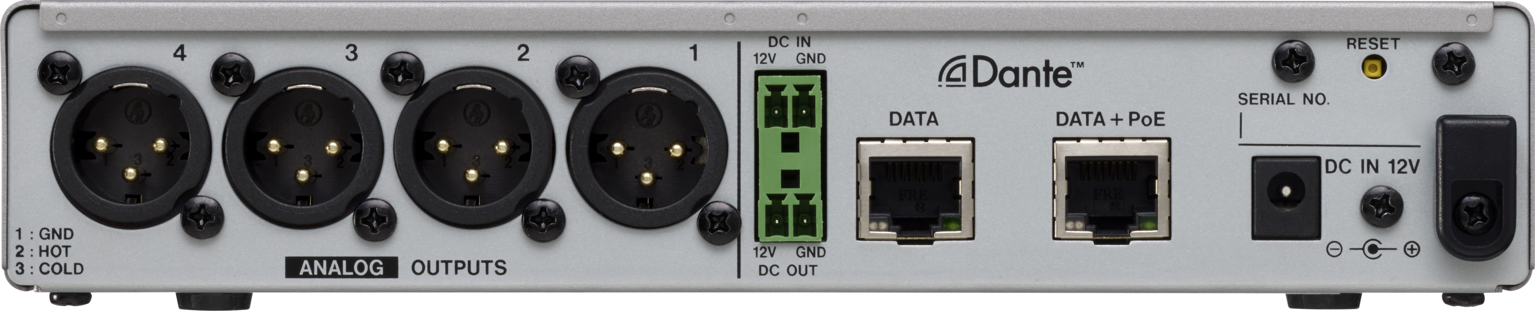 5 Line Output Dante Converter w XLR - Amber Tech