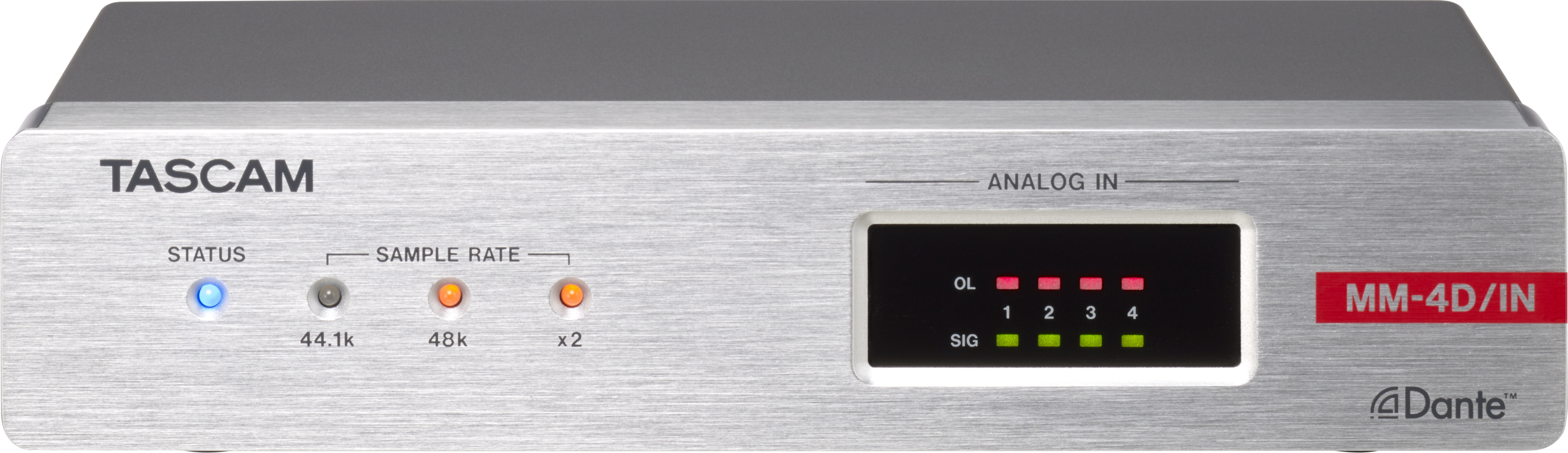 4 Mic/Line Input Dante Converter w - Amber Tech