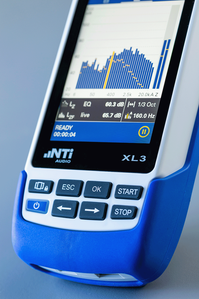 NTi Audio XL3 sound level meter and acoustic analyzer - Amber Tech