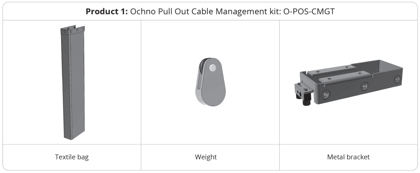 Pull out cable management system - Amber Tech