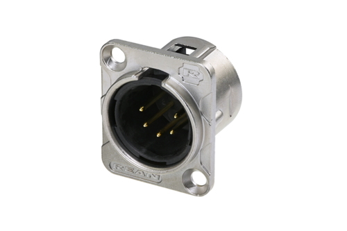 REAN 5 pin XLR male panel mount nic - Amber Tech