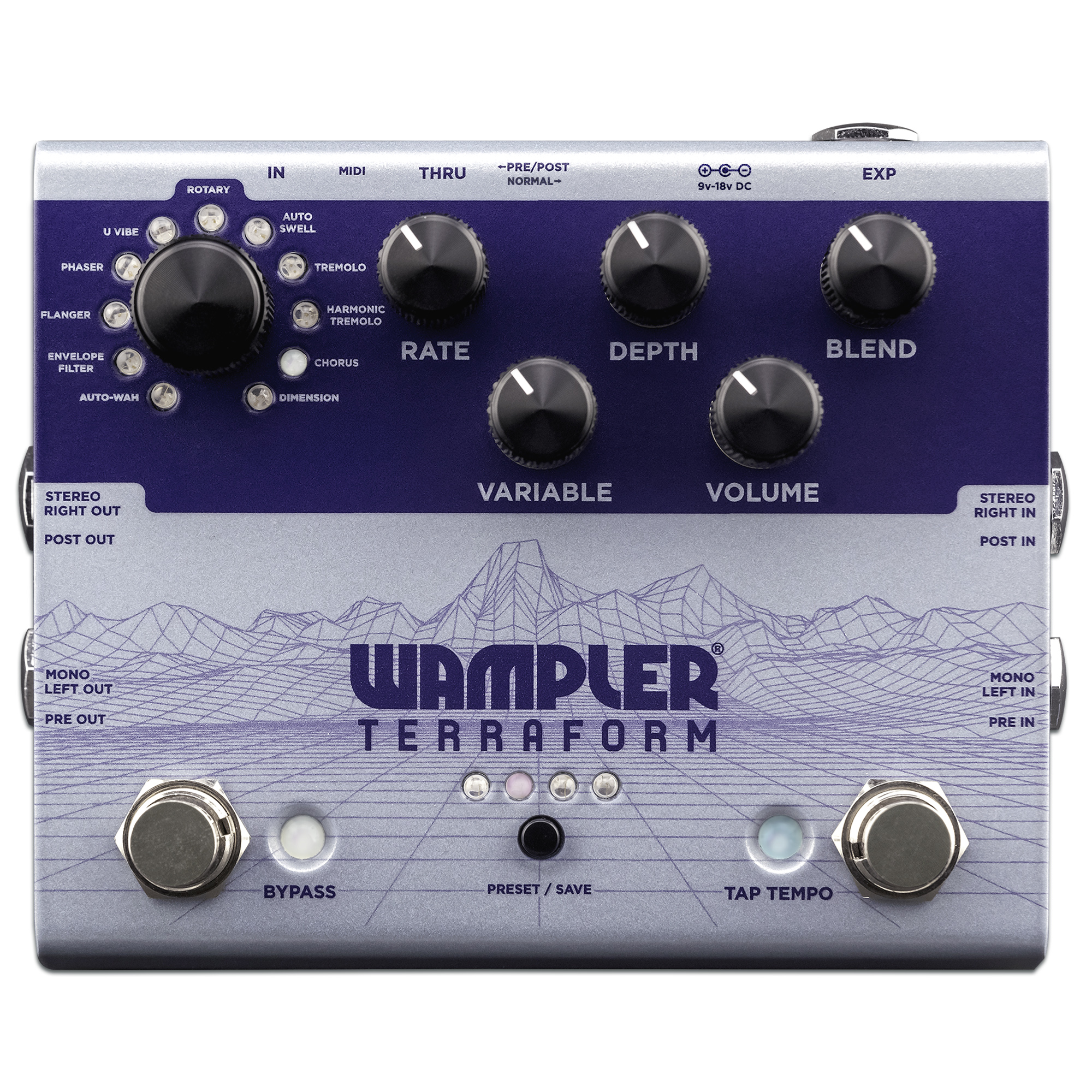 Wampler Multi-Modulation Effects Bo - Amber Tech