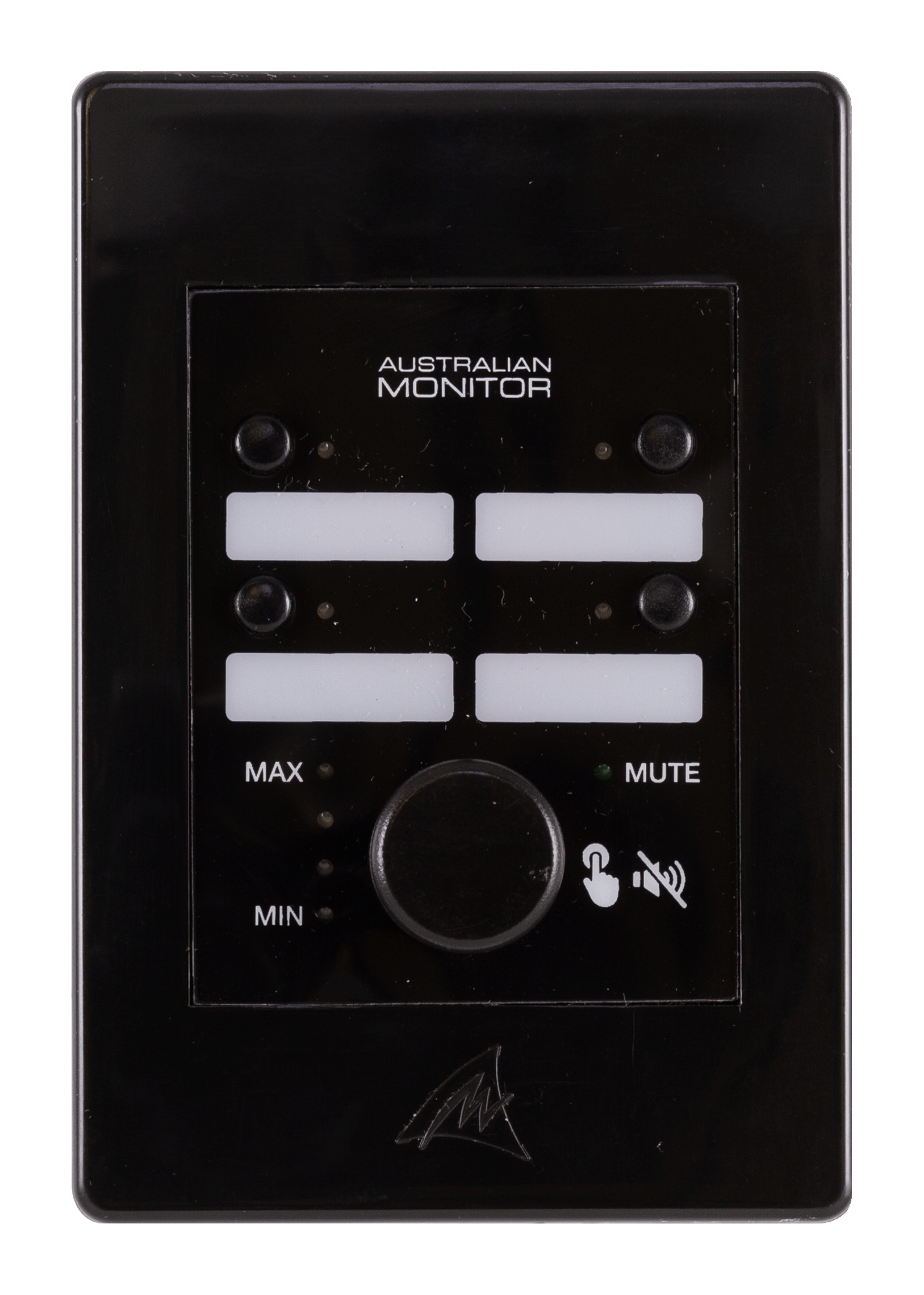 4 Button Wall Cont Panel Black WP4R - Amber Tech