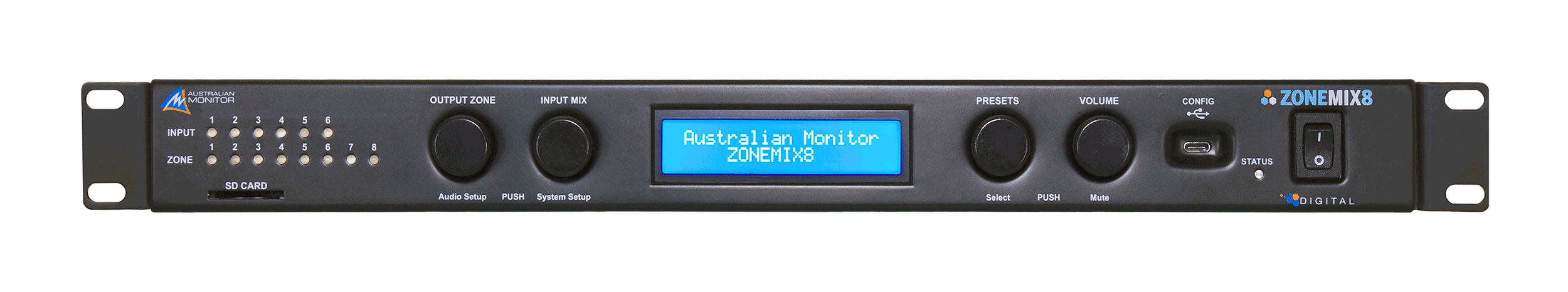 Zone Controller 8 Zone ZONEMIX8 Aus - Amber Tech