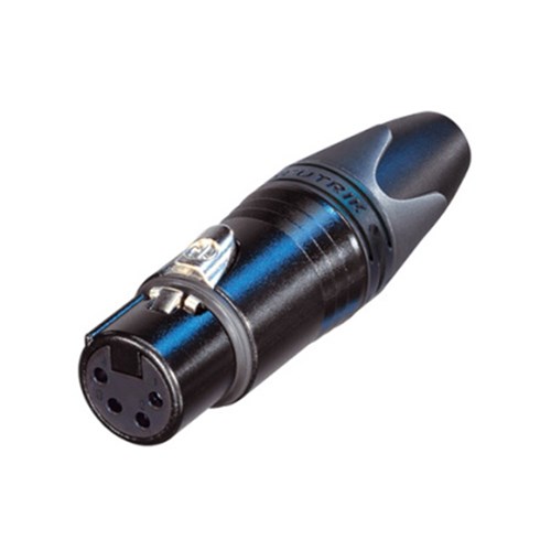 FEMALE 4-PIN LINE CONNECTOR BLACK/G | Neutrik - Amber Tech