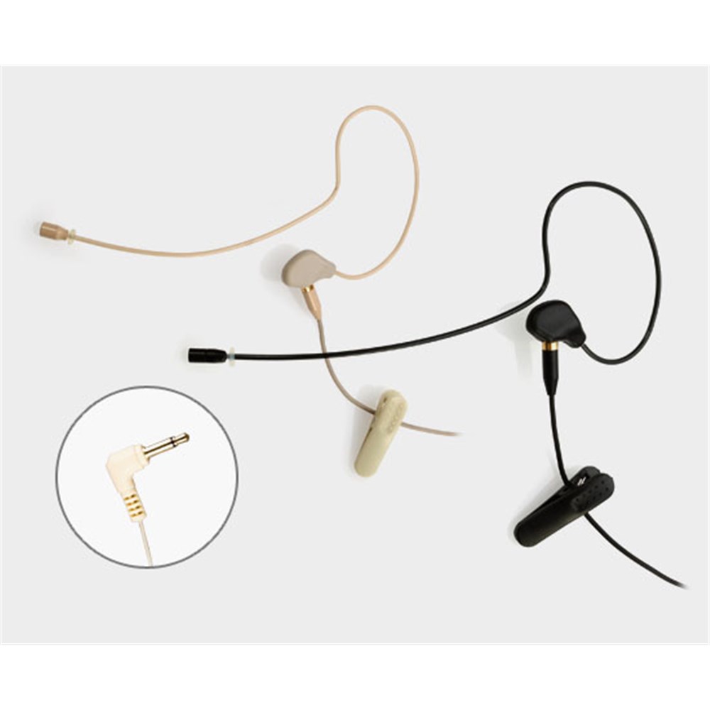 Single ear hook mic - small beige, | JTS Professional - Amber Tech
