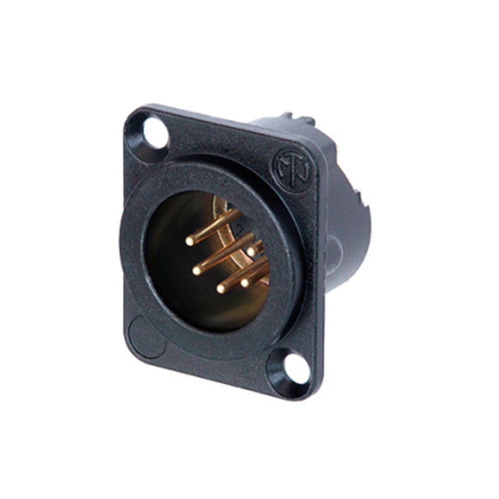 MALE 5-PIN W SOLDER TERMINALS AND L | Neutrik - Amber Tech